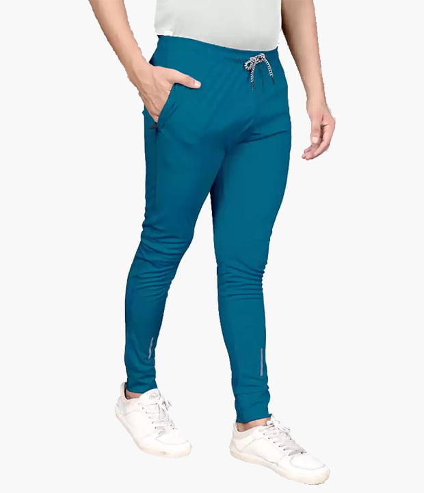 Light Blue Track Pants - Pari Fashion